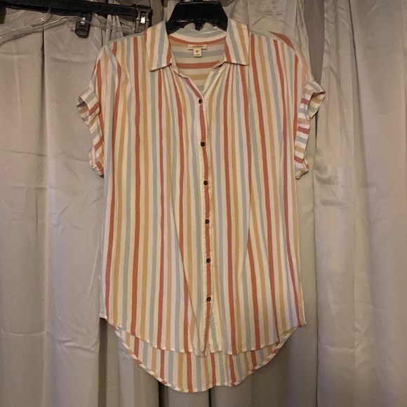 a.n.a | Tops | Ana Cap Sleeve Button Down Shirt | Poshmark